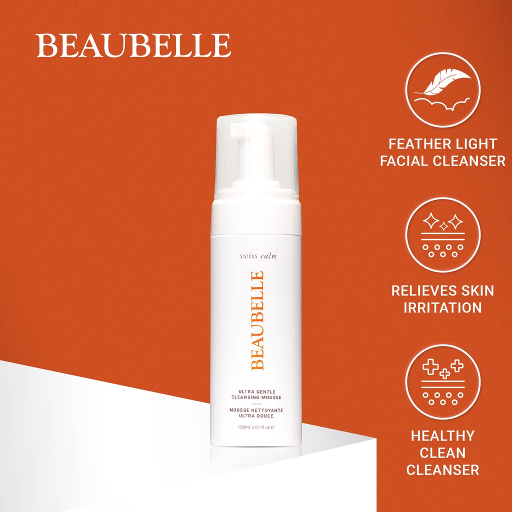 BEAUBELLE Ultra Gentle Cleansing Mousse Facial Cleanser Great for Red ...