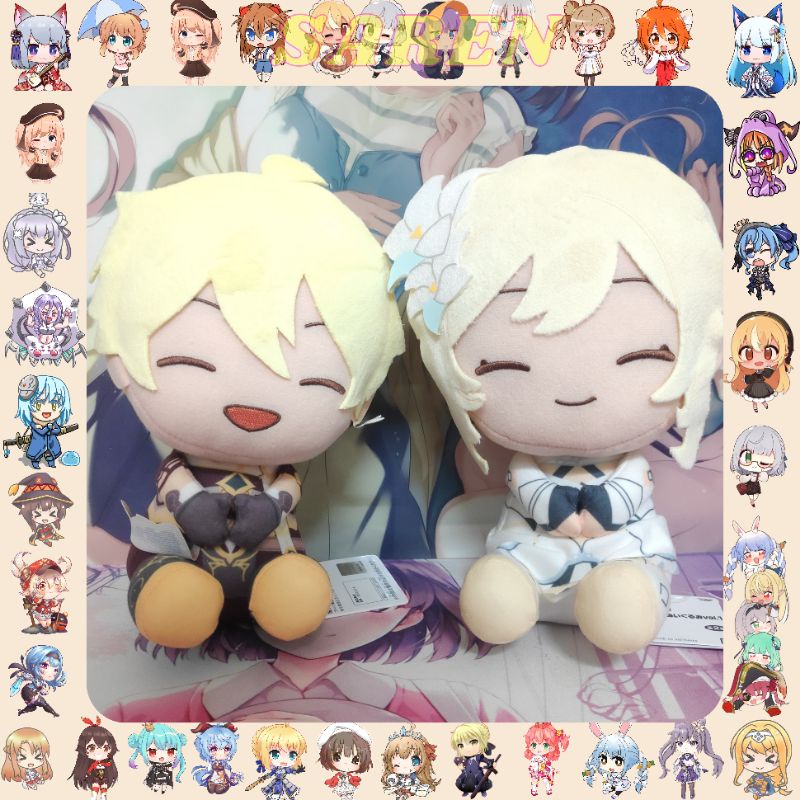 Banpresto Genshin Impact Traveler Aether Lumine Big Pofuto Plush ...