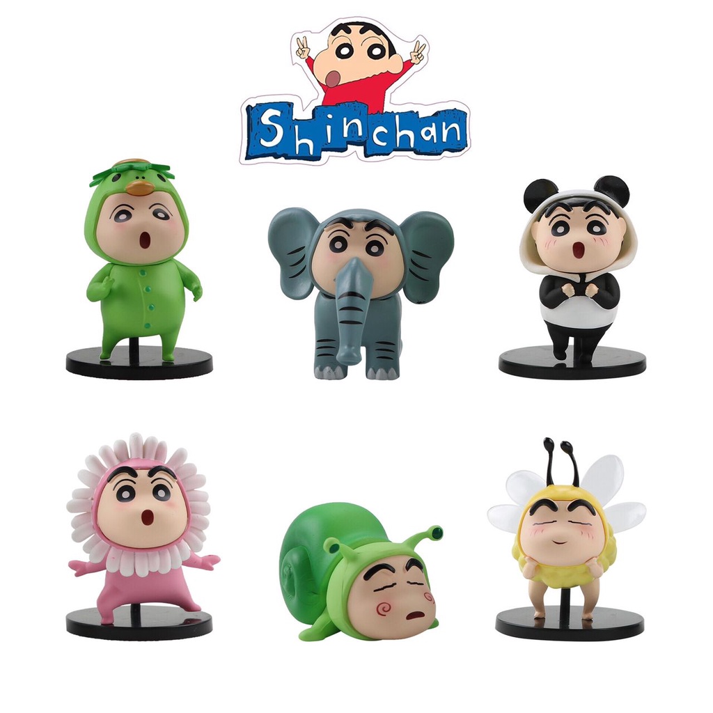 Crayon Shinchan Shinnosuke Panda Bee Snail Kappa Sea Anemone Elephant ...