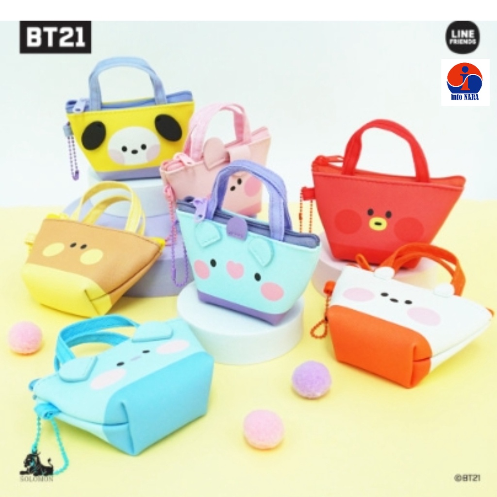 BT21 Official mini pouch coin wallet cute minini version | Shopee Malaysia