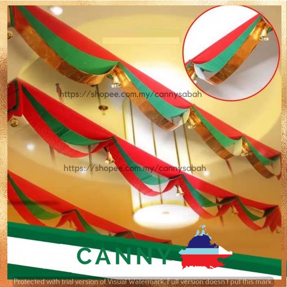 CHRISTMAS WAVE FLAG HANGING DECORATION (1PC) | Shopee Malaysia