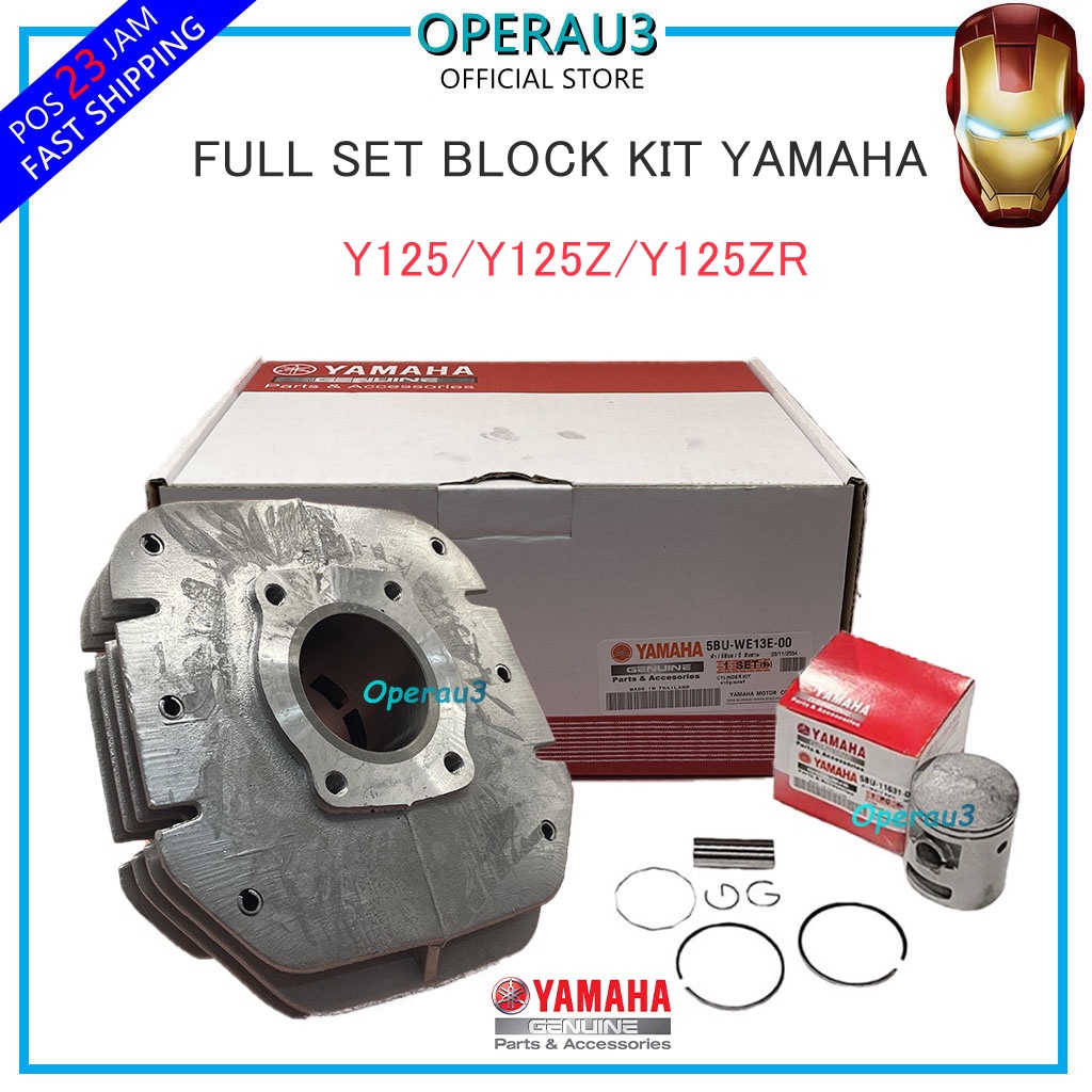 (100% ORIGINAL) Y125 125 Y125Z 125ZR Y125ZR Yamaha Thailand 5BU Cylinder Block + Piston + Ring ...