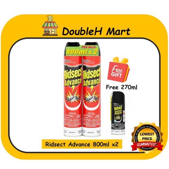 SC Johnson Ridsect Advance Aerosol Twinpack 2 x 800ml | Shopee Malaysia