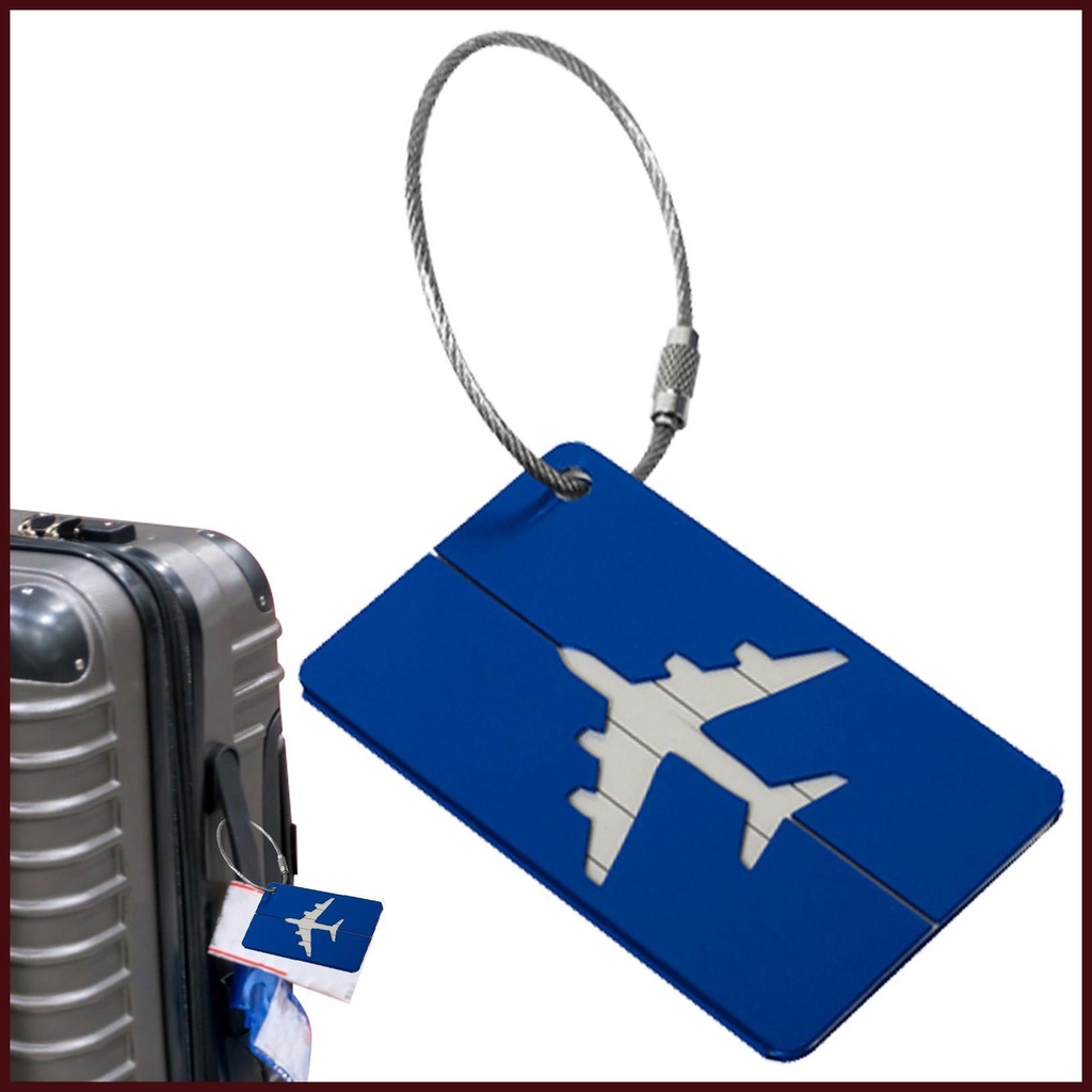 Luggage Tags For Suitcases Aluminum Metal Airplane Pattern Business ...