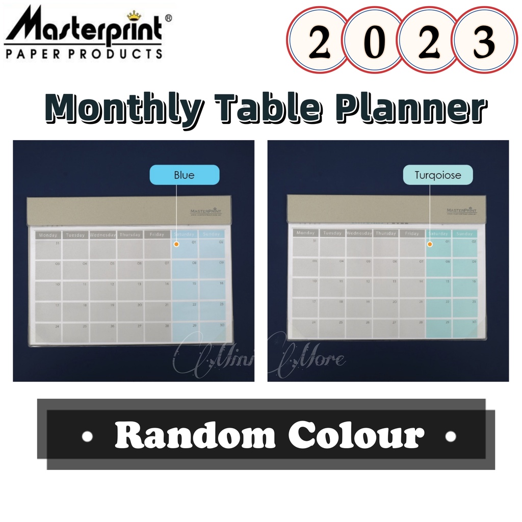 (MiniMore) Masterprint Handwriting Monthly Table Planner 2023 | Shopee ...