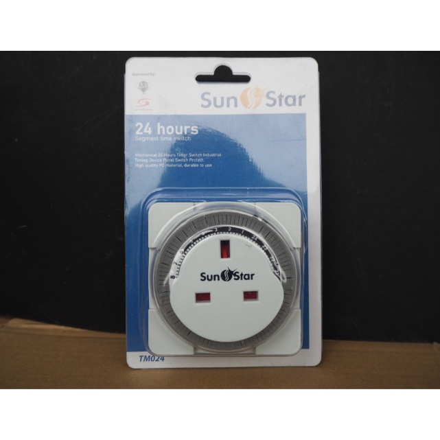 Sunstar 13A Plug in 24 Hour Timer Switch Socket | Shopee Malaysia