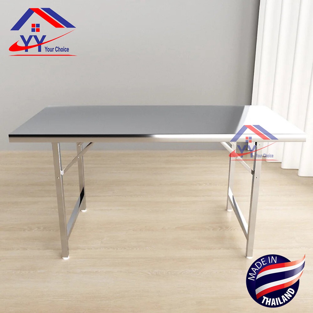 High Quality Stainless Steel Foldable Swing Rectangle Table/Meja Kerja ...
