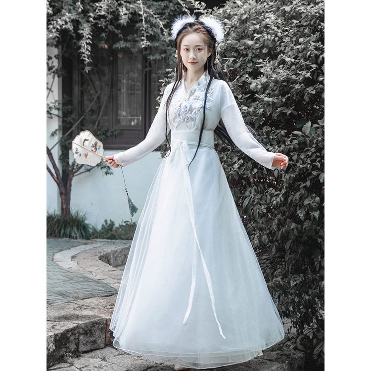 Hanfu Female Ancient Costume Fairy Elegant Style Adult Classical Dance ...