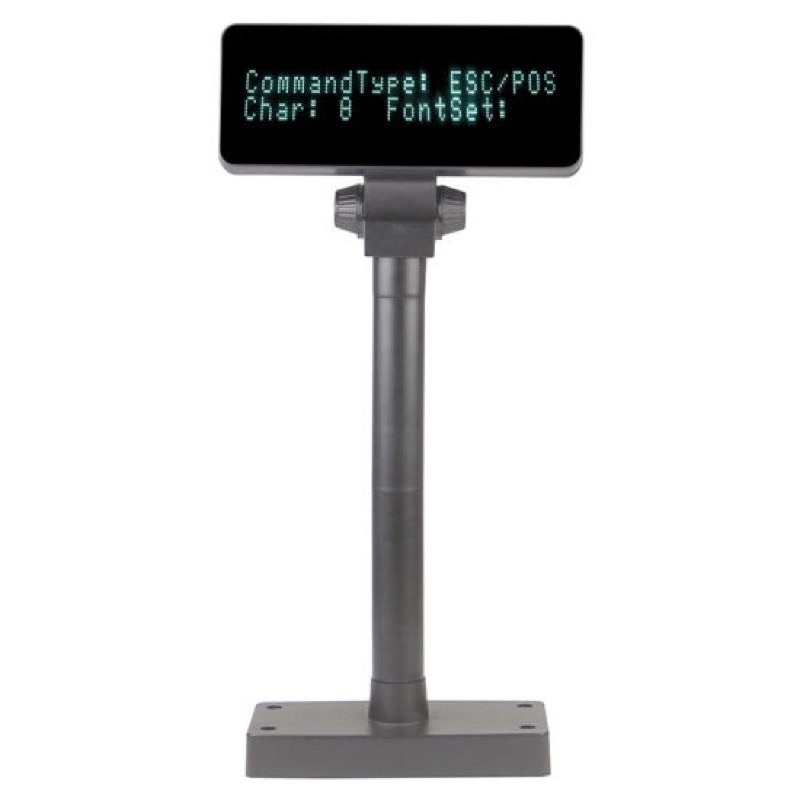 POS System Pos Customer Display Pole LCD 2x20 For All POS Software ...