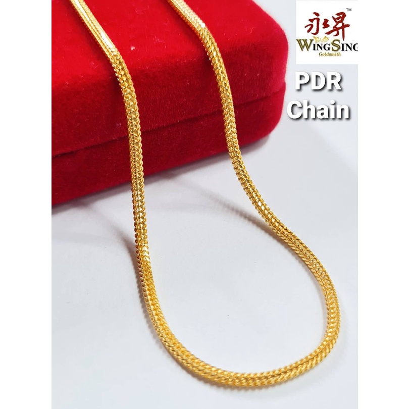 RESTOCK! Wing Sing 916 Gold Solid Pandora PDR Dragon Chain / Rantai ...