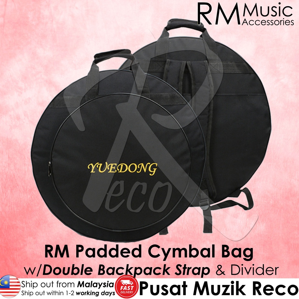 RM Padded Drum Cymbal Bag fits up to 20" Cymbals with 2 Padded ...