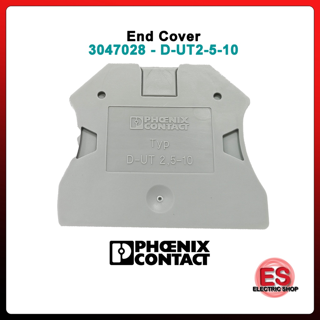 Phoenix Contact Terminal Block End Cover, D-UT2,5/10 - 3047028 | Shopee ...