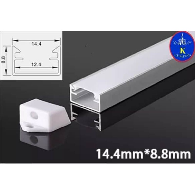U Shape Led Aluminun Channel, Led Aluminum Profile With Milky White ...