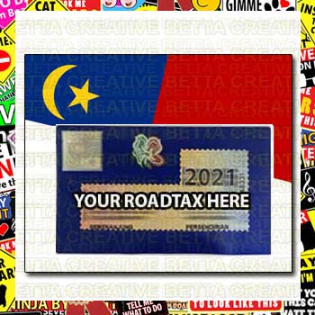 Roadtax Sticker Holder - Melaka Flag Roadtax | Shopee Malaysia