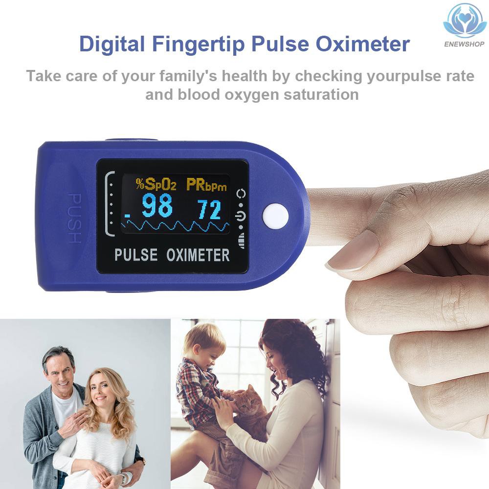 Digital Fingertip Pulse Oximeter LED Display Blood Oxygen Level SpO2 ...
