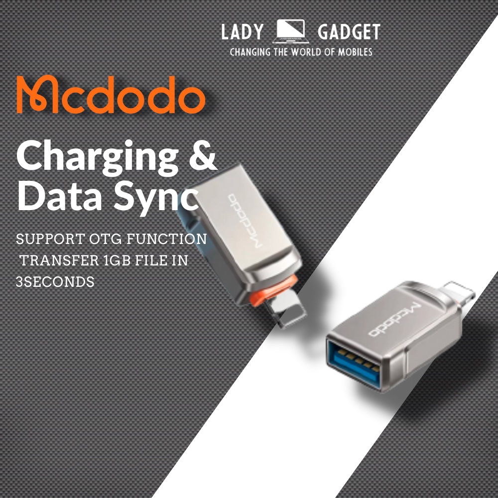 MCDODO OT-8730 USB to Type-C Mini OTG Adapter Converter Mini OTG 3.0A ...