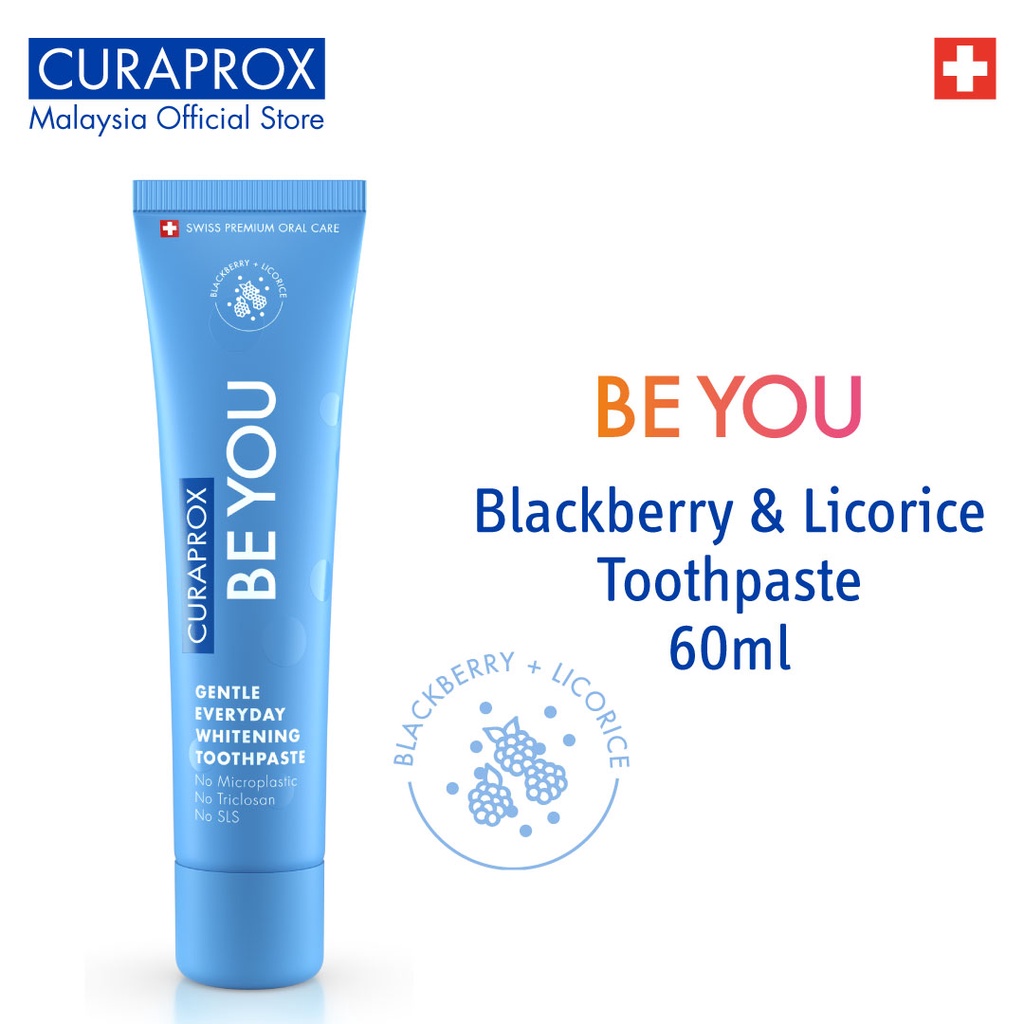 CURAPROX Be You Toothpaste - Blackberry & Liquorice (60ml) | Shopee ...