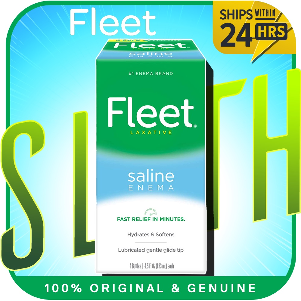 Fleet Laxative Saline Enema for Adult Constipation - 4 bottles l ...