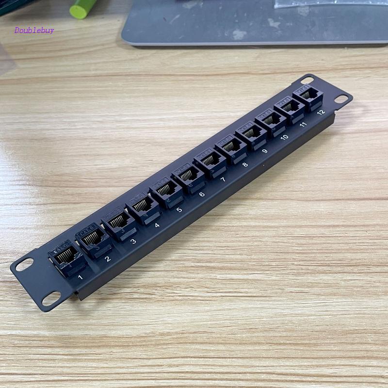 Doublebuy Wallmount /Rackmount 1U Ethernet Patch Panel Punch Down Block ...