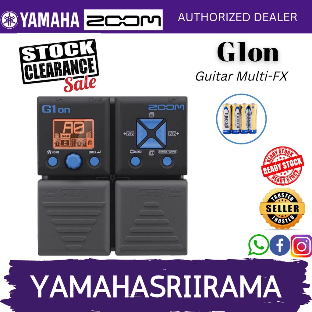 Zoom G1on Multi-effects Processor (G1on) | Shopee Malaysia