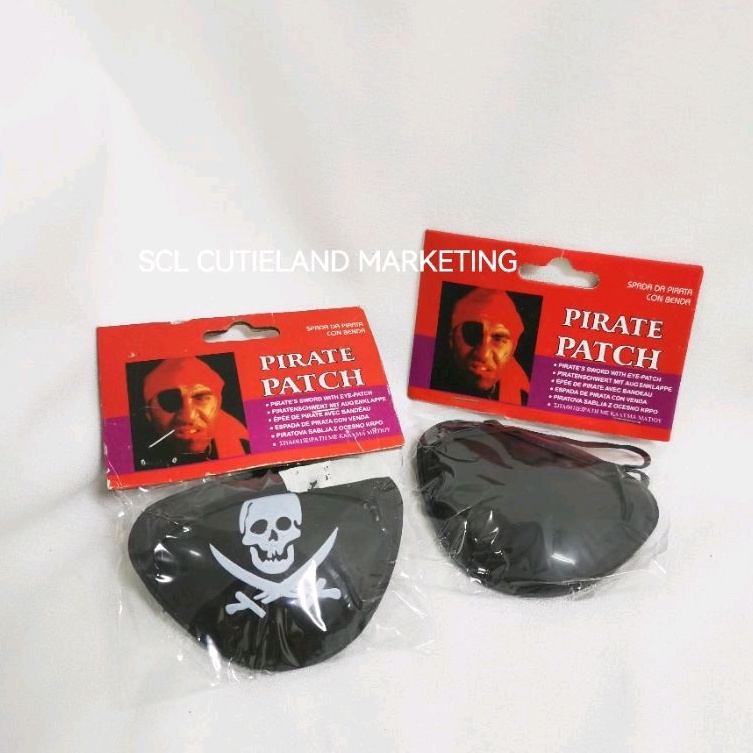 Pirates Pirate Eye Patch | Tampalan Mata Lanun | Halloween Costume ...