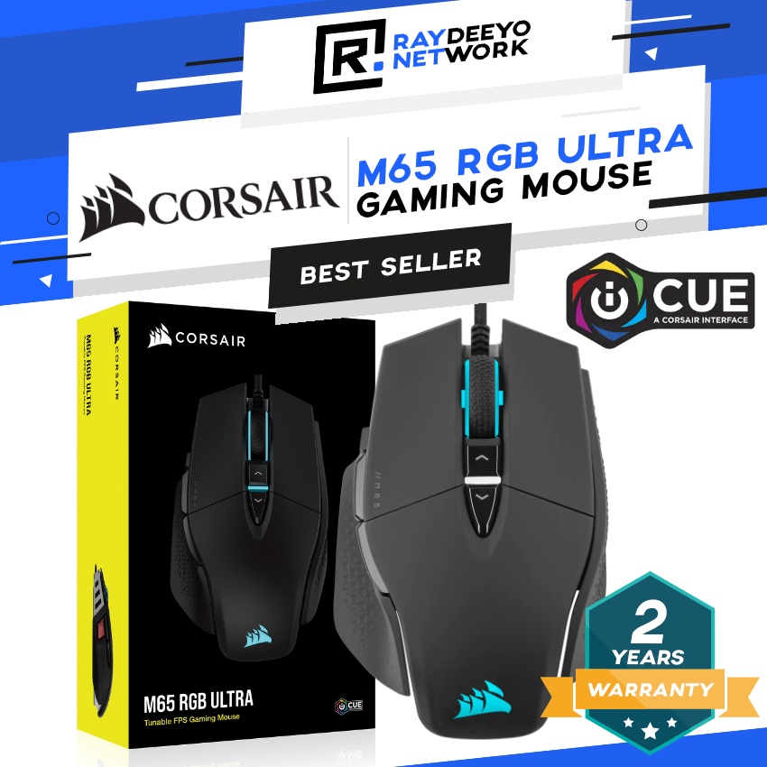 CORSAIR M65 RGB ULTRA Wired / Wireless Tunable FPS Gaming Mouse [26,000 ...