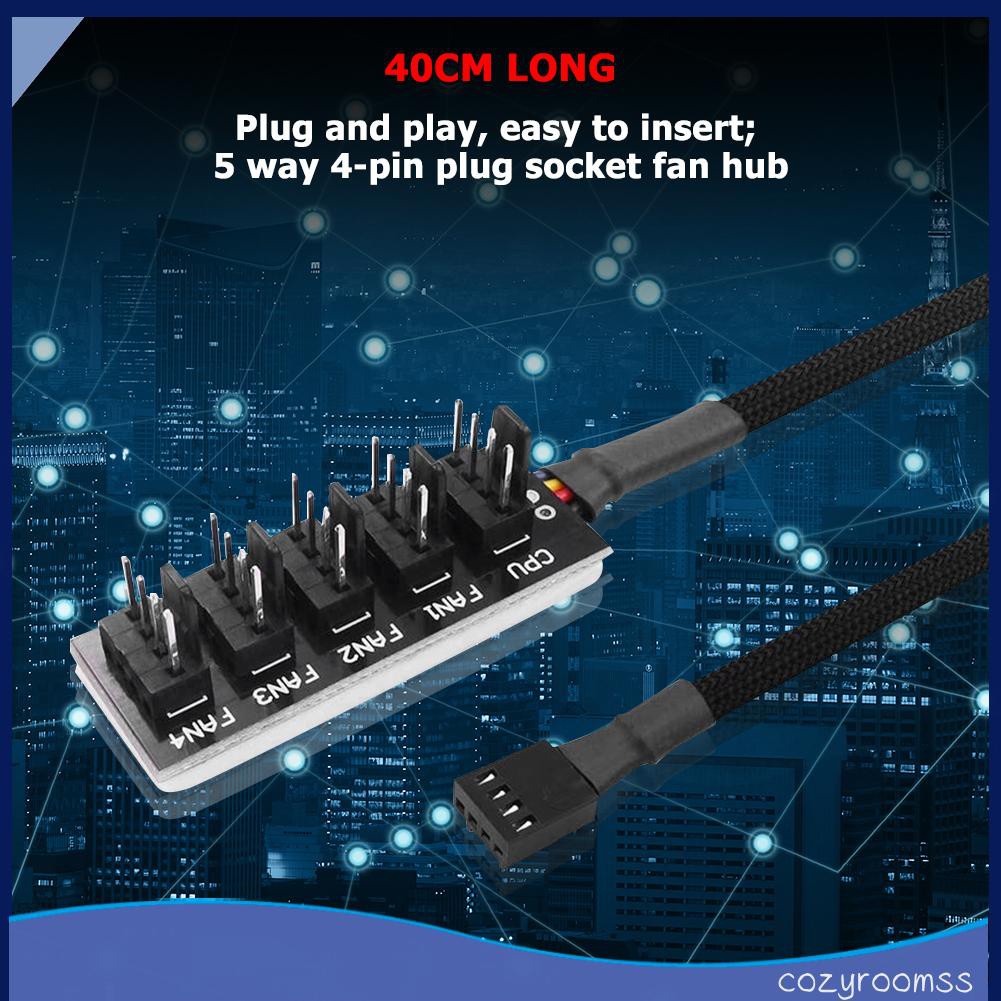 Cooler Master Addressable RGB 1 To 3 ARGB 3pin Splitter Cable / 5 Port ...