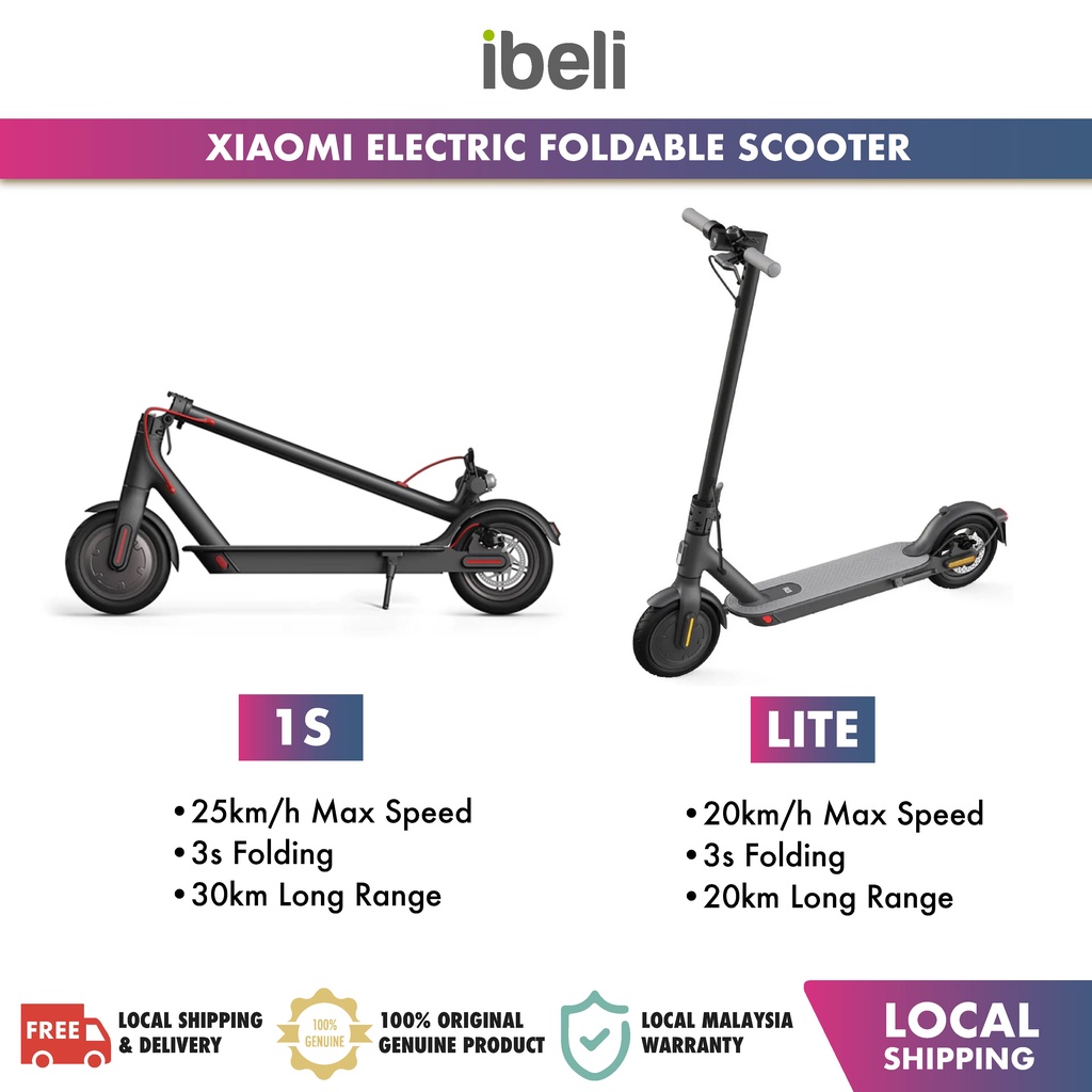 Xiaomi Electric Scooter Essential Lite / 1S / Pro 2 Smart App Foldable ...