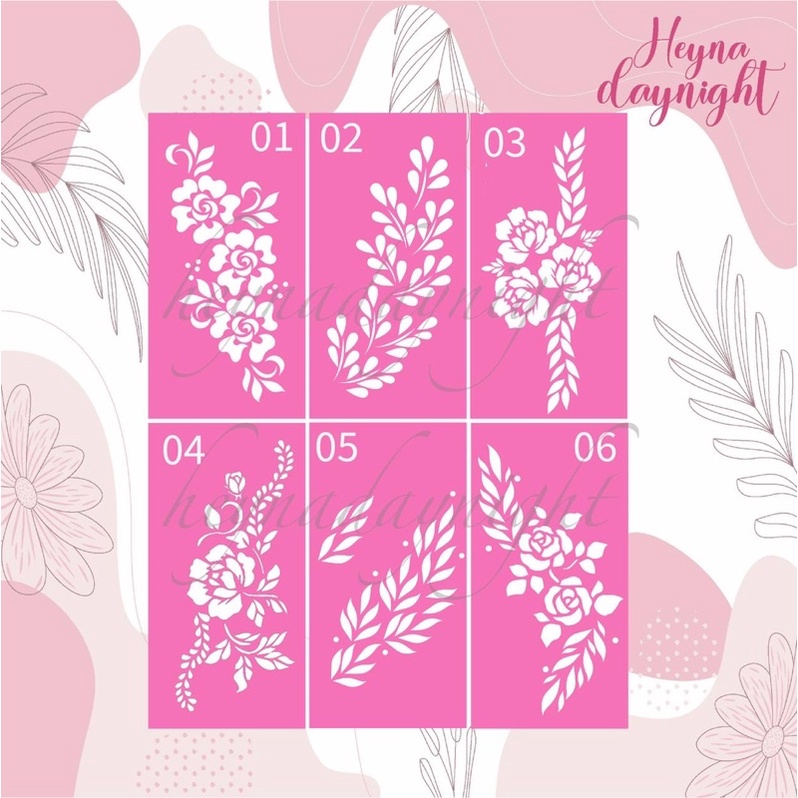 RANDOM STICKER INAI (tidak boleh pilih corak) | Shopee Malaysia