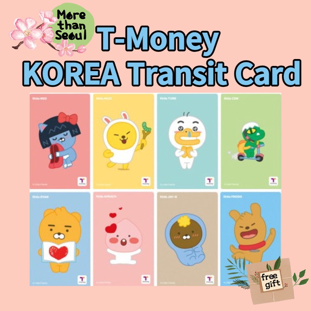 korea transit card [Kakao friends] T-Money little friends transport ...