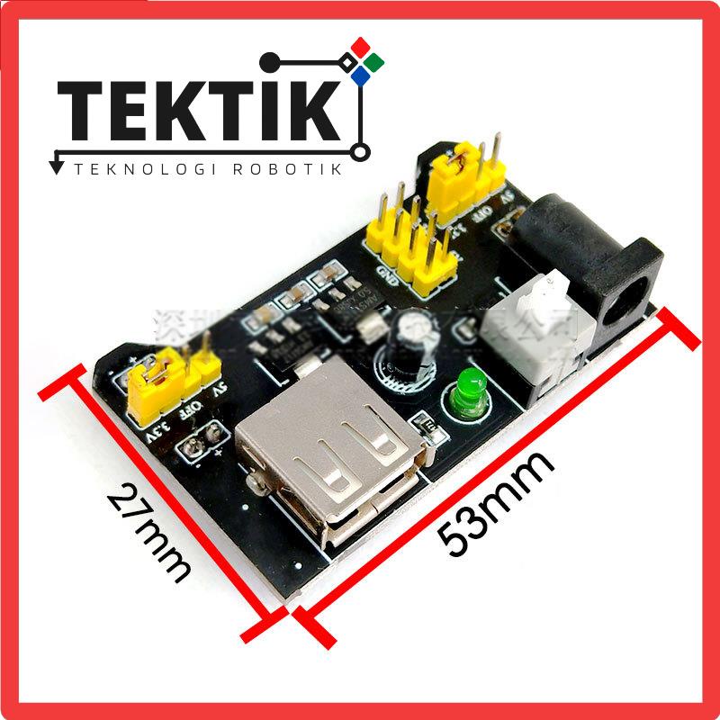 Breadboard power module MB-102 power board dual 5V/3.3V output DC voltage regulator module ...