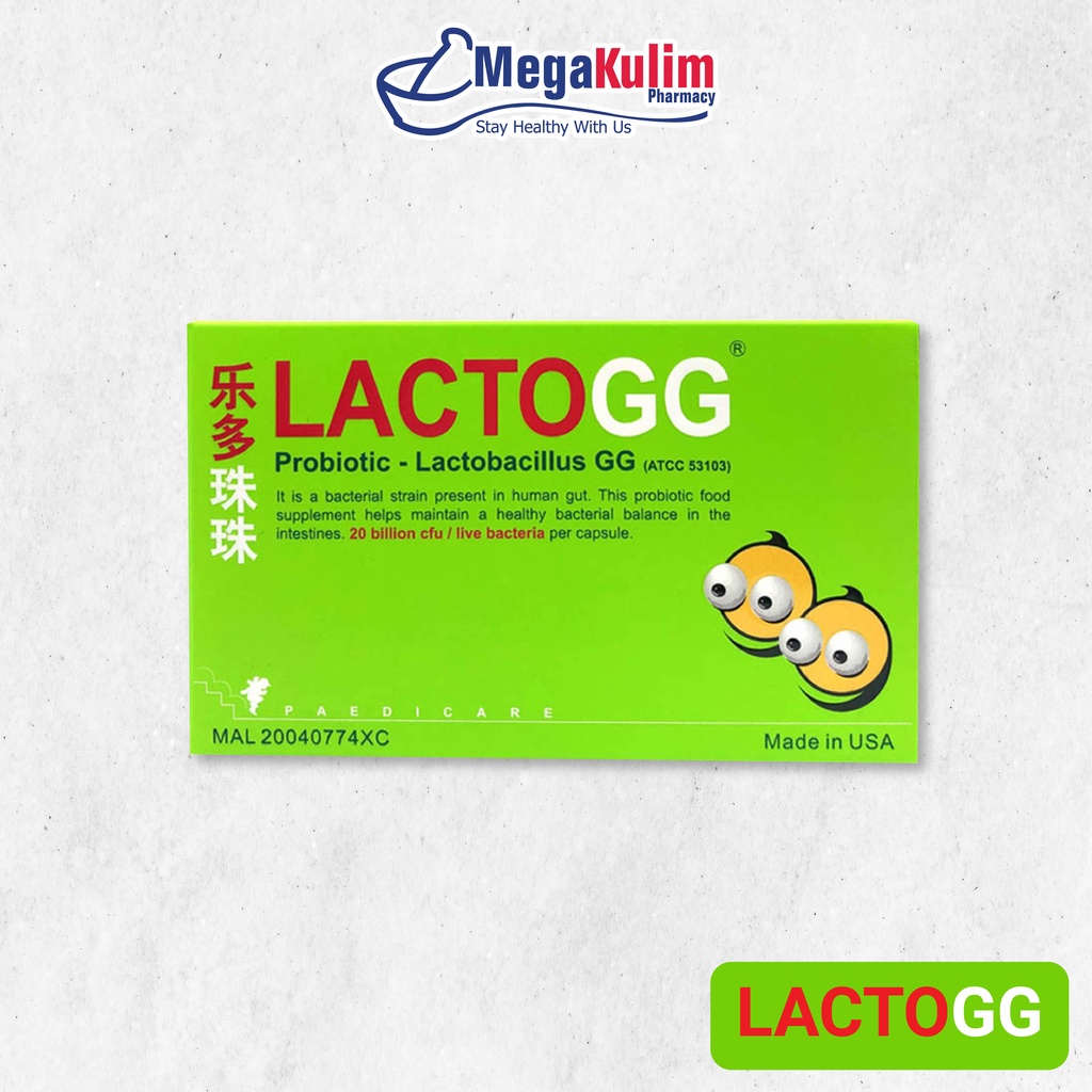 LactoGG Probiotics 30 Capsules | Shopee Malaysia