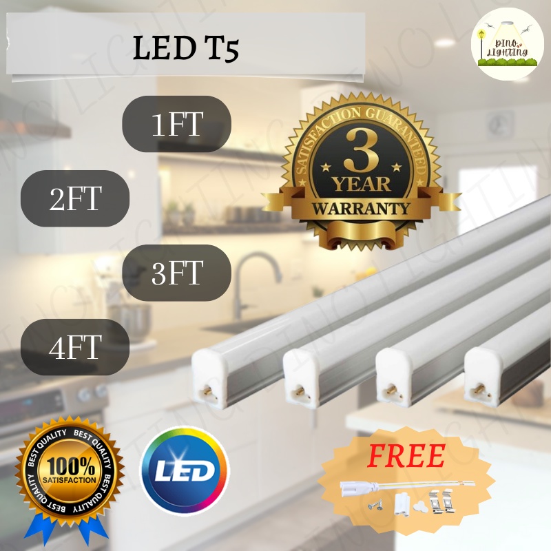 [Premium] LED T5 TUBE LIGHT SET T5 PLASTER CEILING LIGHT LAMPU PLASTER ...