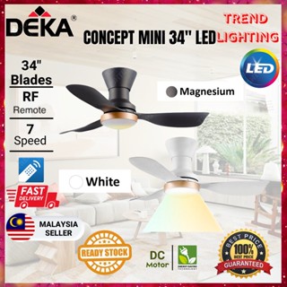 DEKA Concept Mini LED Series 34" 3 Blades DC Motor 7 Speed + Reverse ...