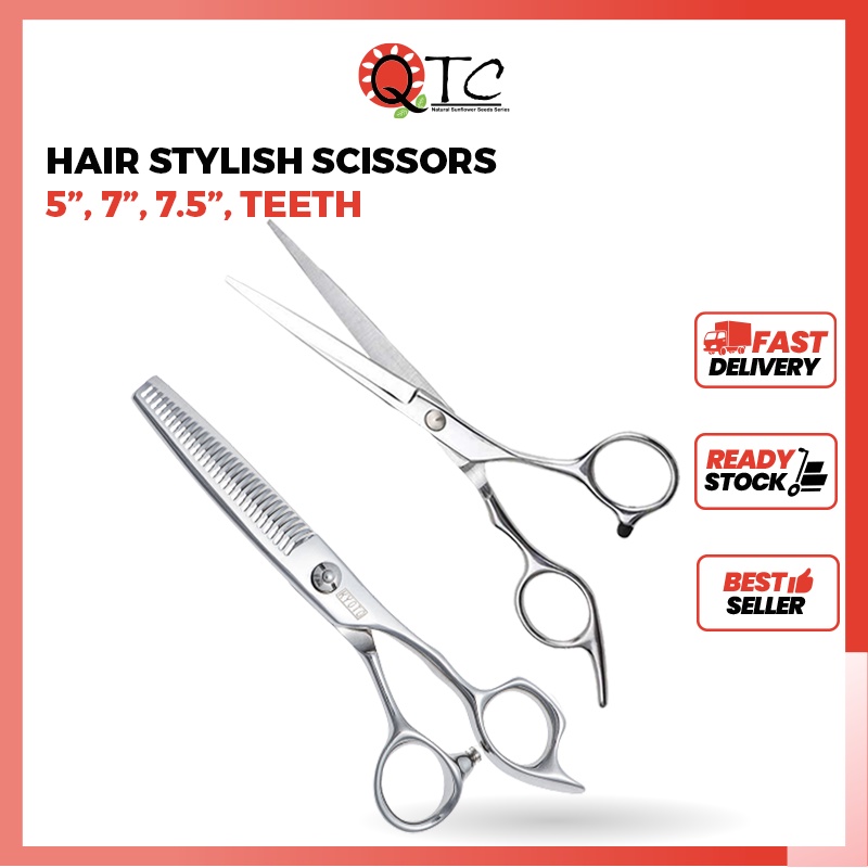 Gunting Rambut 7atau 5atau 7 Atau Teeth Scissor Hair Cut Hair Dressing Tools Gunting Rambut