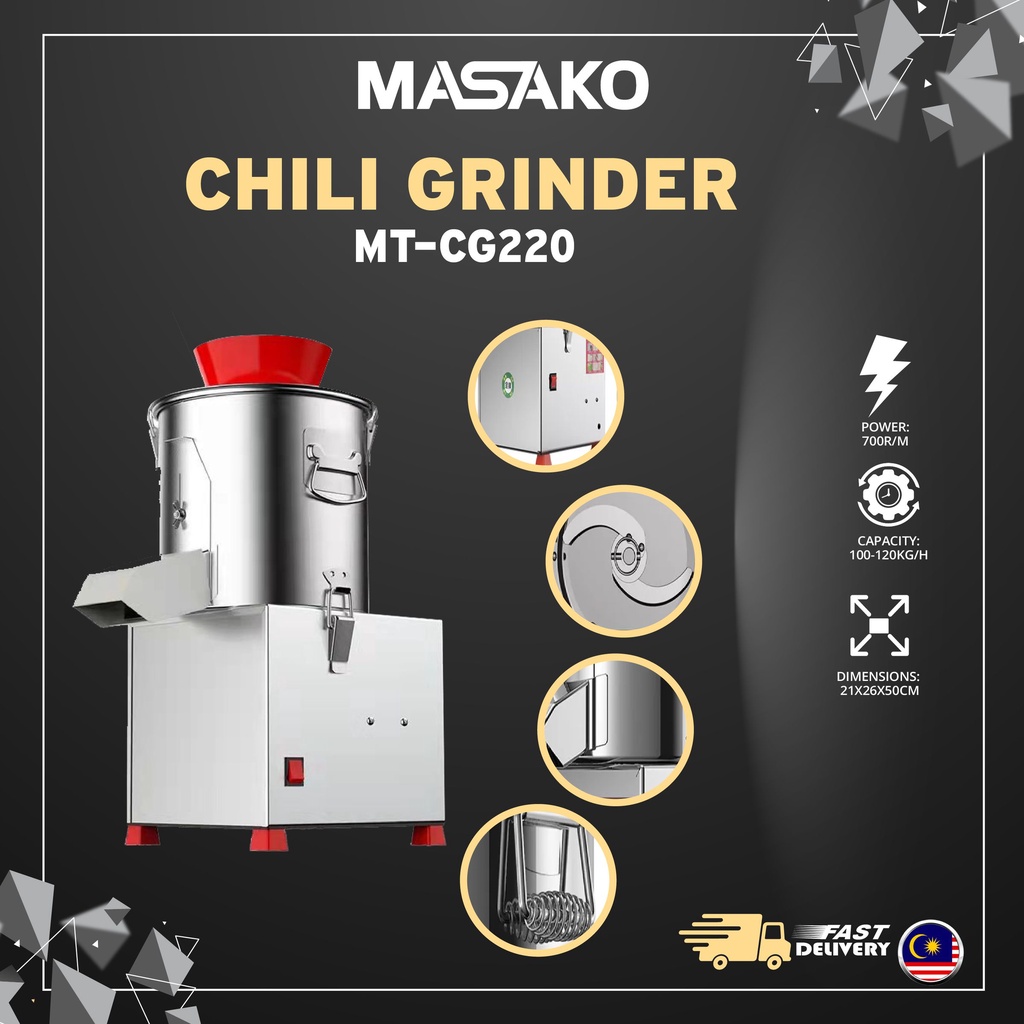 MASAKO Chili Grinder/ Mesin Pengisar Cili/ Blender Heavy Duty (100 ...