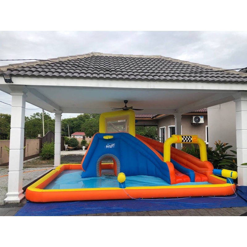 Race Cars Water Slide Kids Pool Trampoline Bouncy Boys Girl Birthday ...