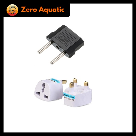Travel 2 Round Pin Plug Adapter 3 Pin Universal Adapter | Shopee Malaysia