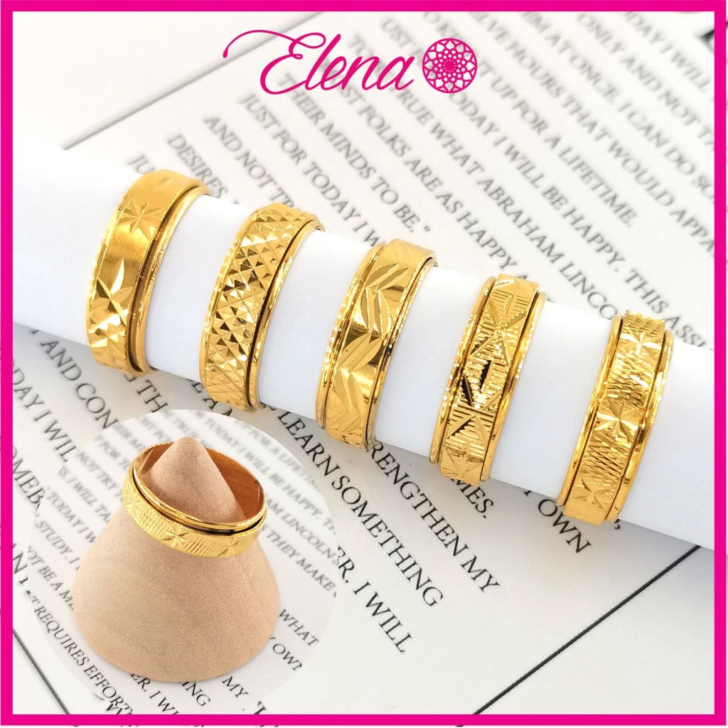 Elena Emas Korea Ring - Cincin Dewasa (ER500) | Shopee Malaysia