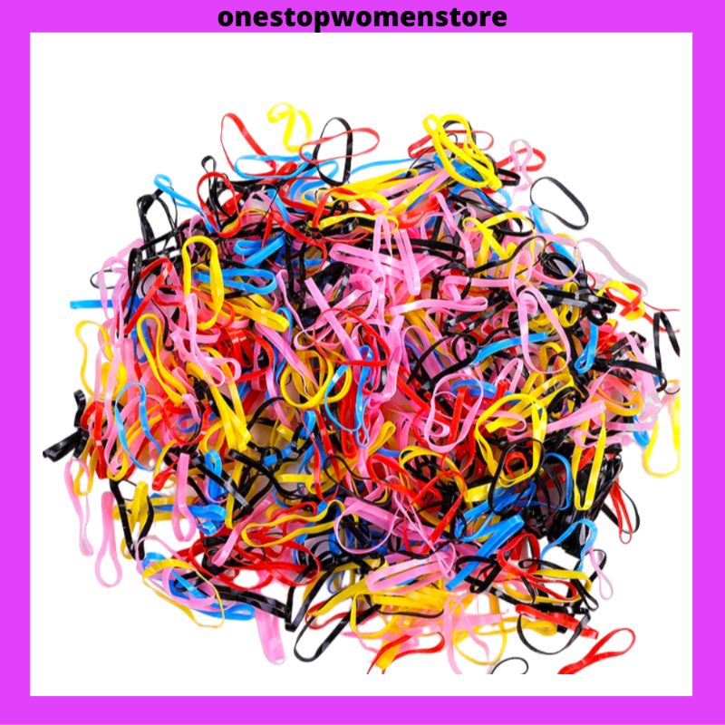 Getah Rambut Hair Tail Styling Random Colour 50pcs (ready stock ...