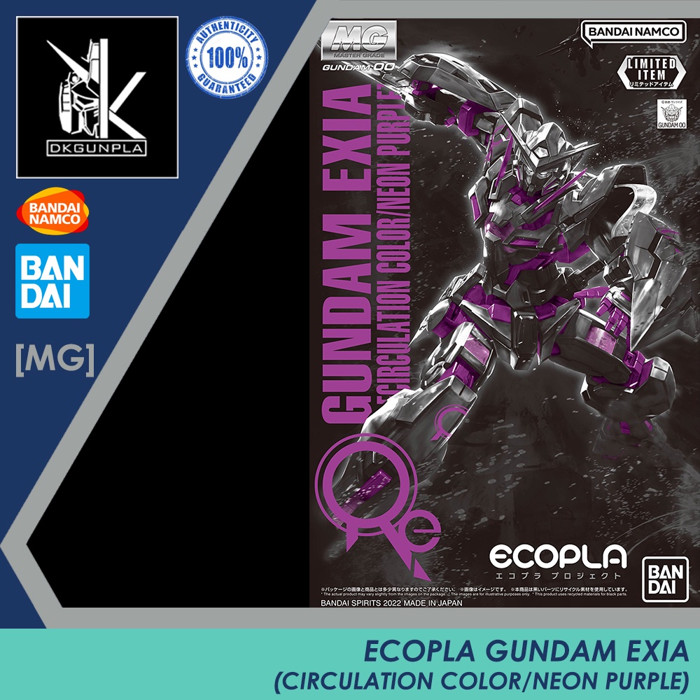 [MG] Ecopla Gundam Exia (Recirculation Color Neon Purple) | Shopee Malaysia