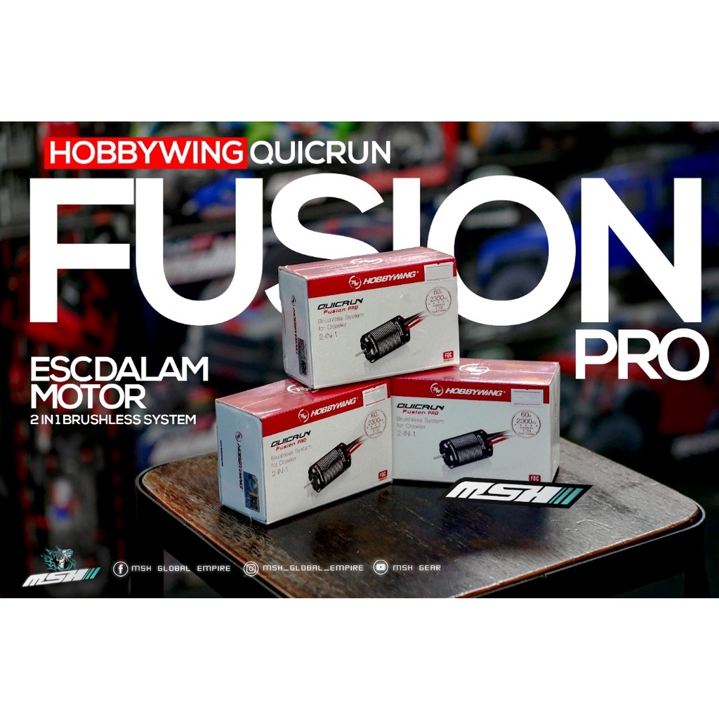 Hobbywing QuicRun Fusion PRO 2300KV 2-in-1 ESC & Motor System | Shopee ...