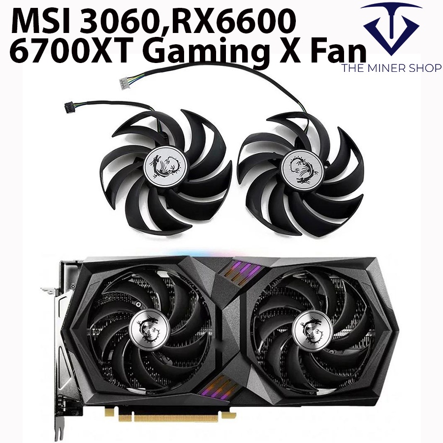 MSI GeForce RTX 3060 3060 Ti Radeon RX 6600 6700 XT Gaming X Fan Replacement | Shopee Malaysia