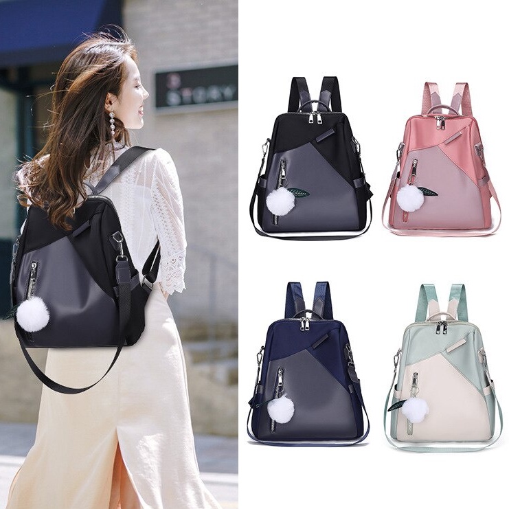 WBB082_Bianca Korean Backpack Anti Theft Backpack Woman Beg Galas Wanita Bag Sandang Perempuan ...