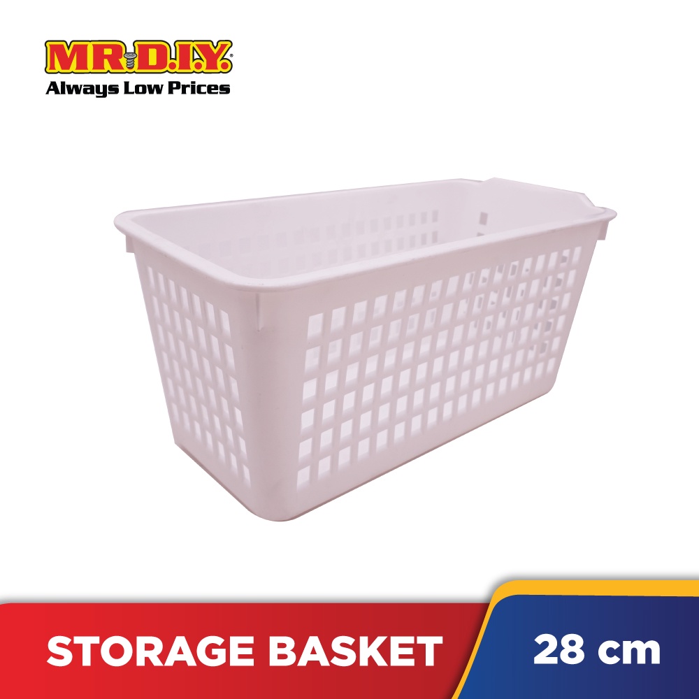 Plastic Storage Basket (28cm) | Shopee Malaysia