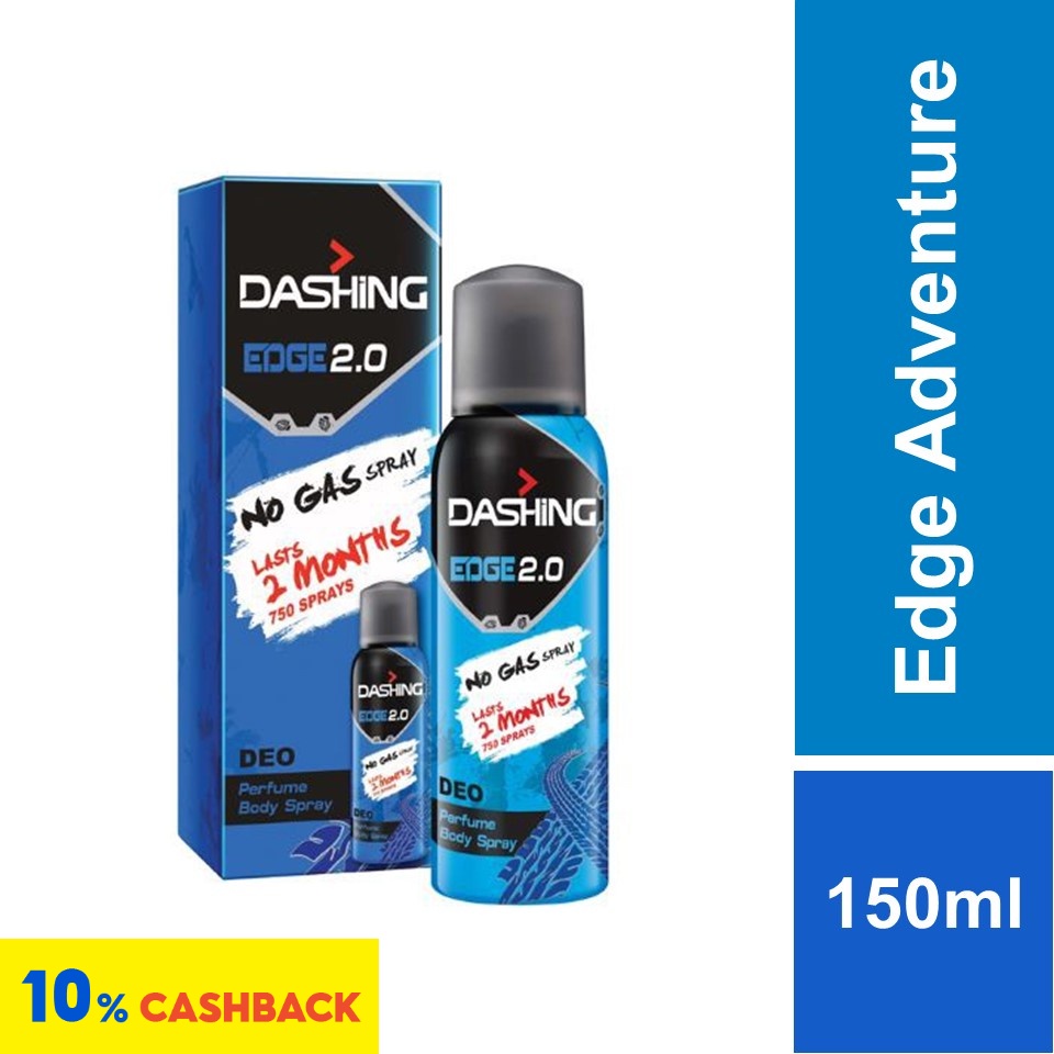 Dashing Deodorant Perfume Body Spray Edge Adventurer 150ml | Shopee ...