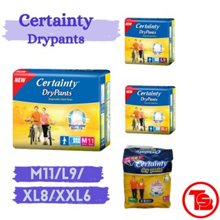 Certainty Drypants Adult Pant Diapers M11 / L9 / XL8 / XXL6 (1 Packs ...