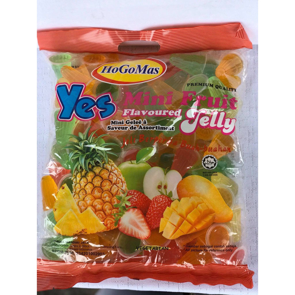 1.58kg Yes Mini Fruit Flavoured Jelly Sumi, Jeli SumiBerperisa Buah-Buahan [OmyFood] | Shopee ...