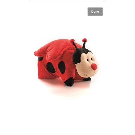 Tupperware Red Twinkle Black Lady Bug Lady Bird Soft Toy Pillow Pet ...