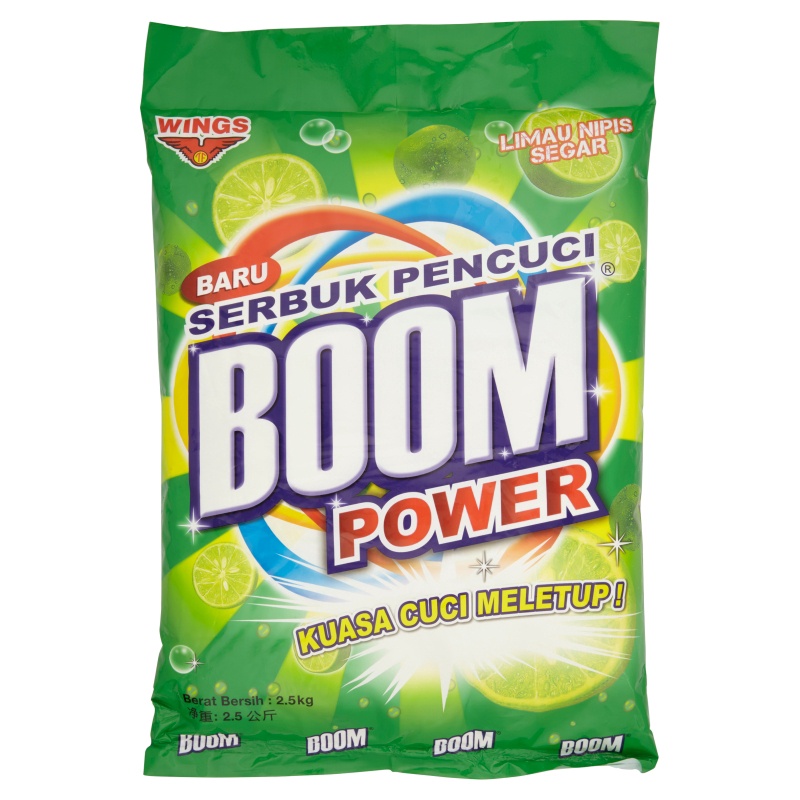 Wings Boom Power Detergent Powder (2.3kg) - 2 variants | Shopee Malaysia